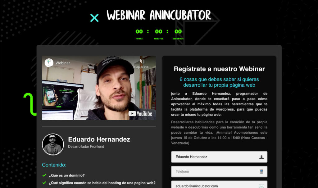 ¿Qué es una lading page? – Anincubator
